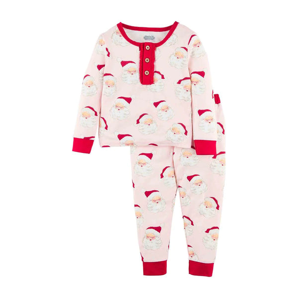 Pink Vintage Santa Pajama Set Mud Pie – The Bugs Ear