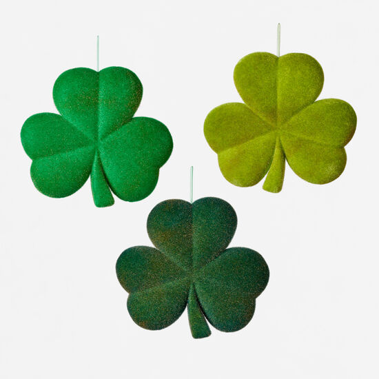 Flocked Shamrock Jumbo ASSORTED COLORS – The Bugs Ear