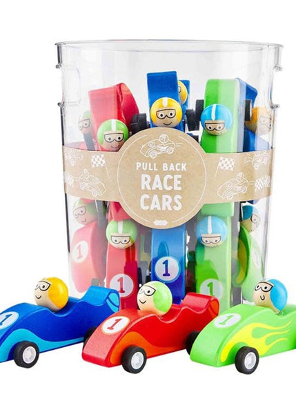 Wooden Pull Back Race Cars Mud Pie – The Bugs Ear