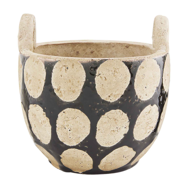 Circle Dot Terracotta Pot Mud Pie – The Bugs Ear