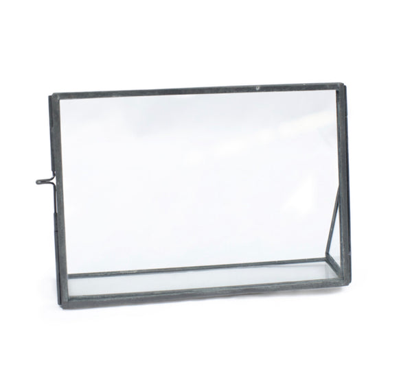 Horizontal Floating Glass Frame with Glass Stand 5”x7” – The Bugs Ear